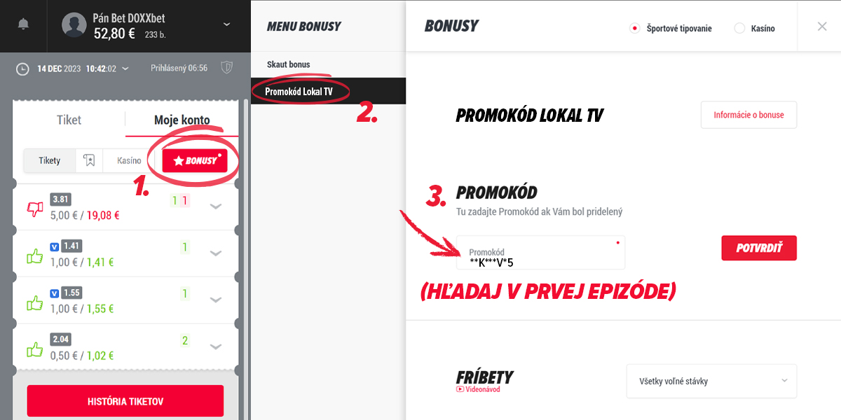 Nájdeš promokód s Lokal TV? | DOXXbet kasíno a tipovanie